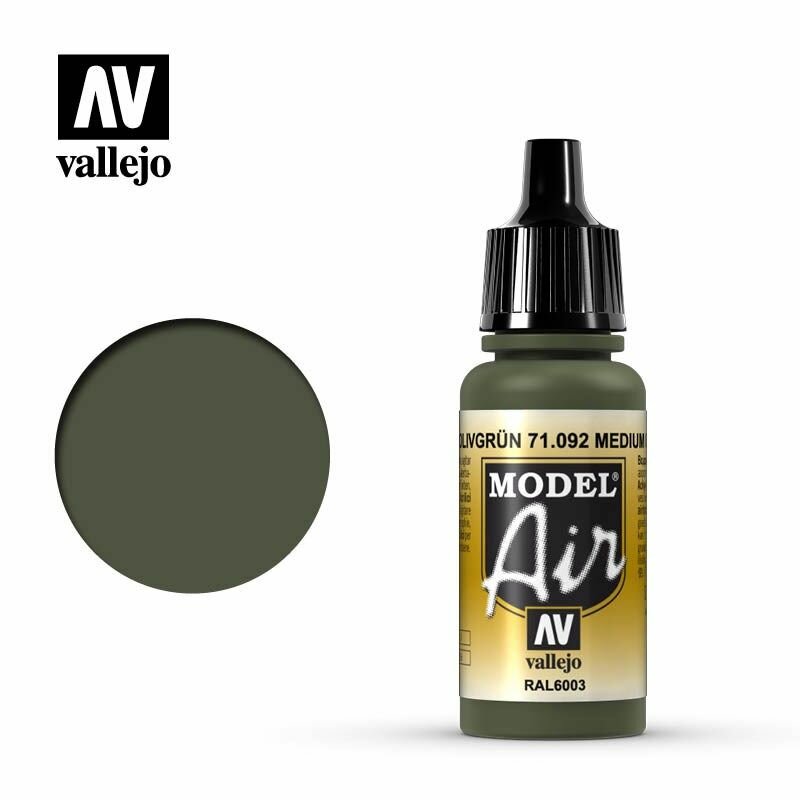 Краска для аэрографа 71092 Model Air - Medium Olive Vallejo 71092