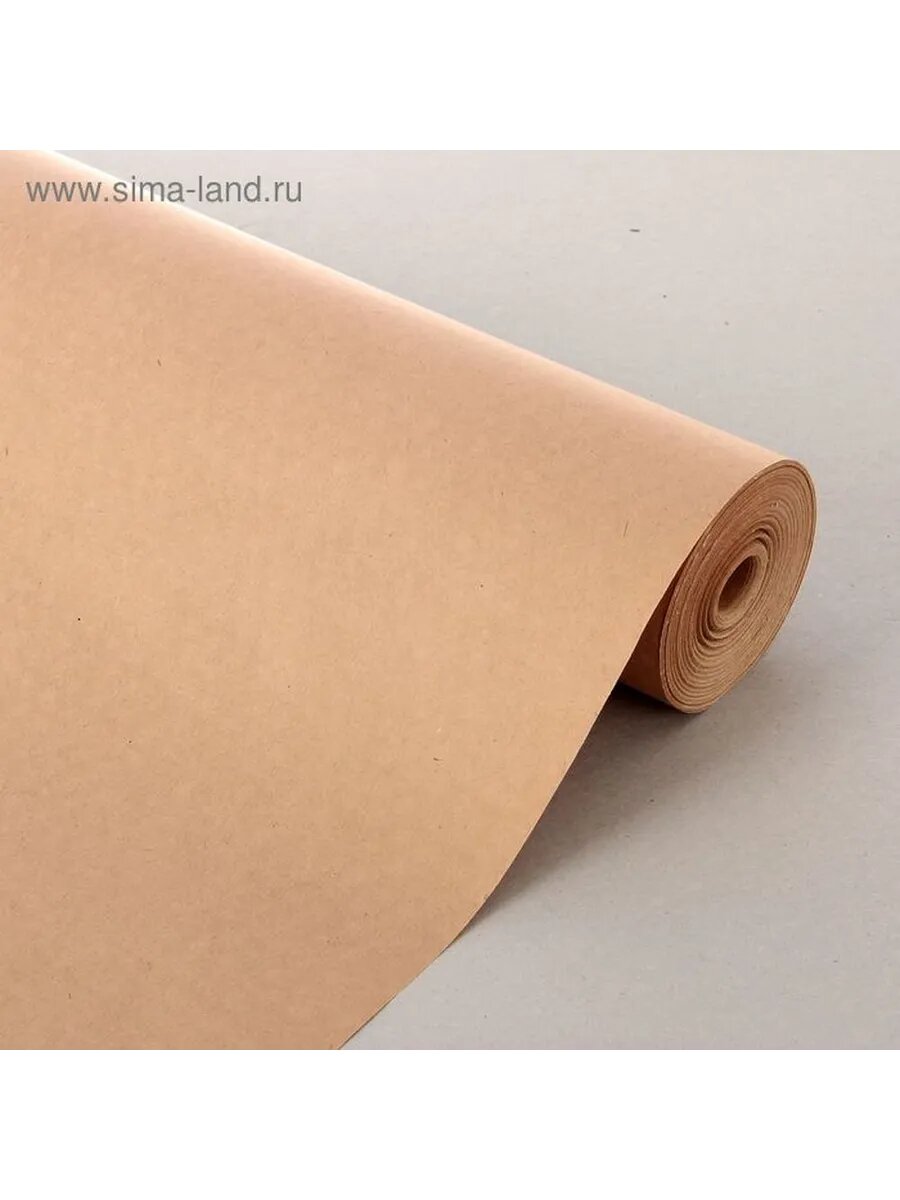 Крафт-бумага в рулонах для творчества и подарков