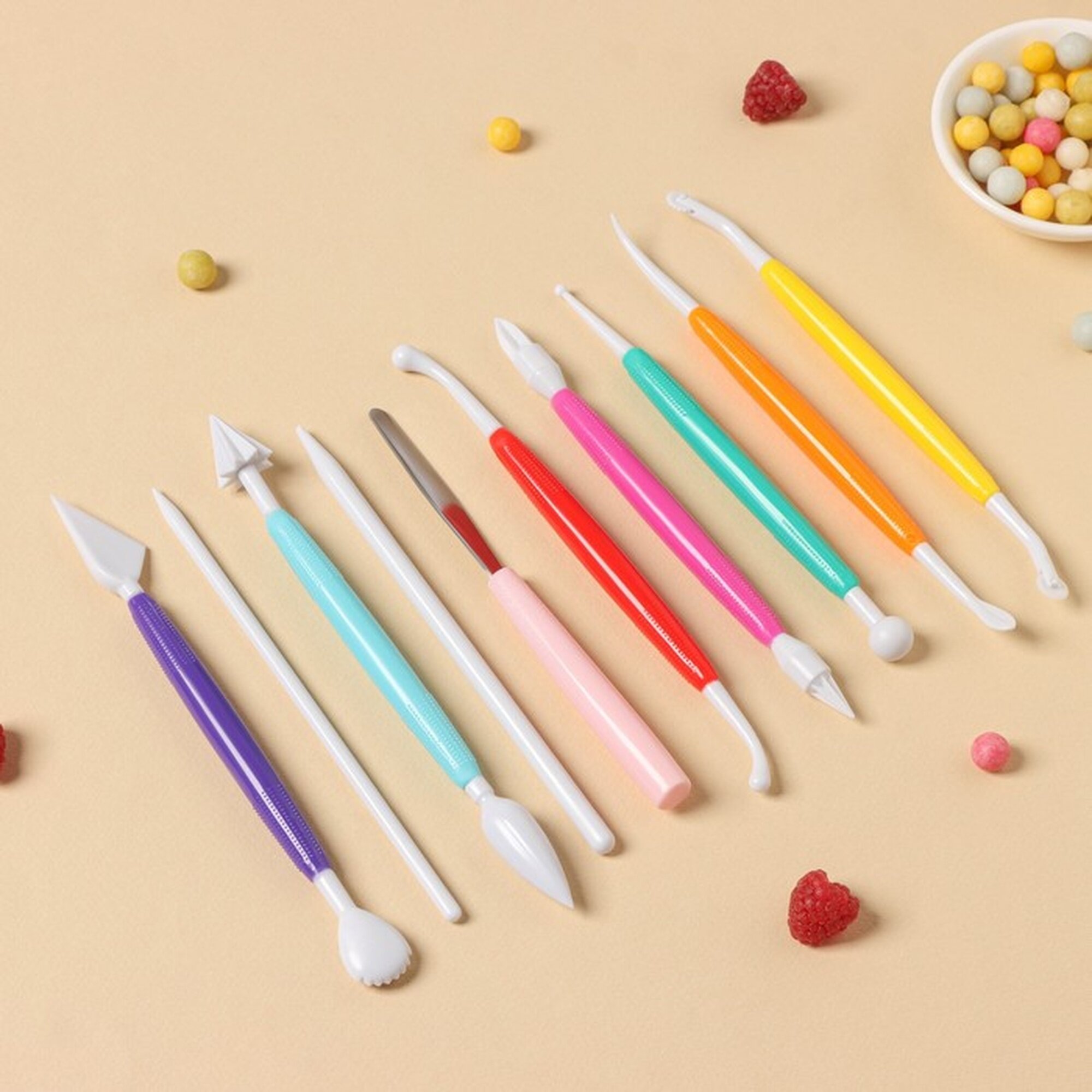 Набор для моделирования кондитерских украшений Доляна, 10 шт, цвет микс