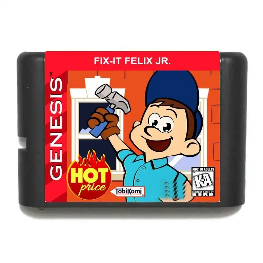 Игровая карта Fix It Felix Jr для Sega Genesis Mega Drive JP SHELL