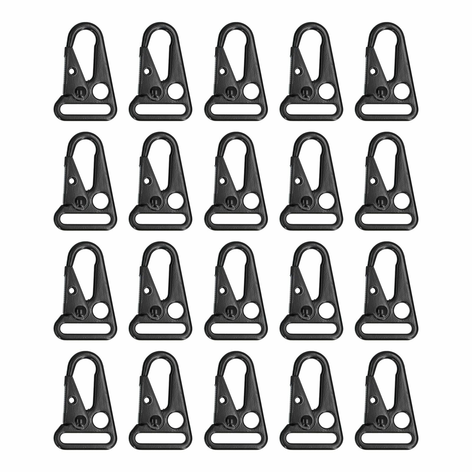 20 шт. строп-крюк с круглым краем, антикоррозийный глянцевый внешний вид, легкий портативный строп-крюк