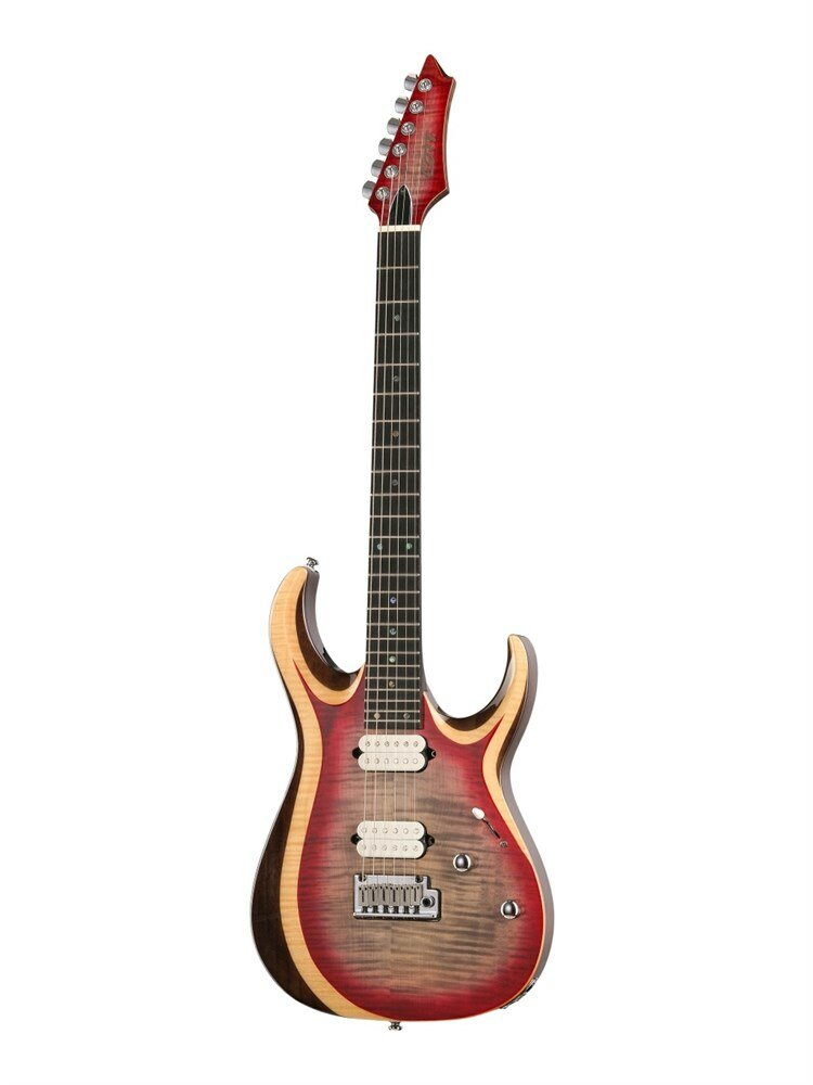 Cort X700-Duality-II-LVB X Series Электрогитара, красная, с чехлом