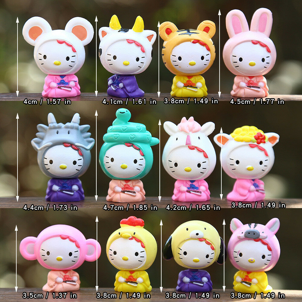 Adorable pvc zodiac animal figures collectible toys for kids fun and learning