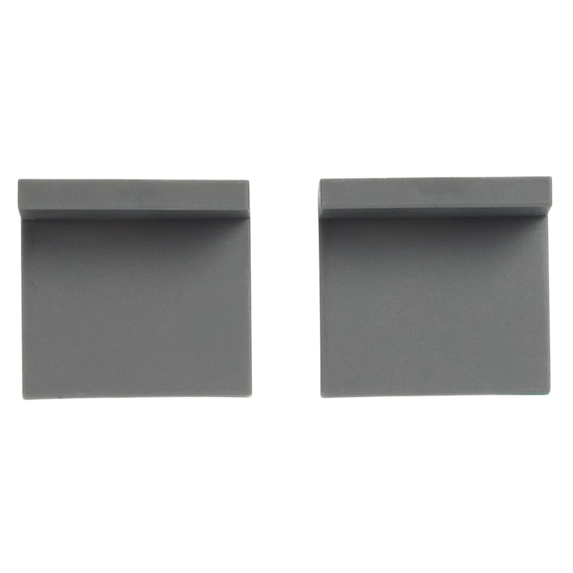 Навес мебельный 45x34x50 мм сталь/пластик графитовый цвет, комплект из 2 шт для шкафов