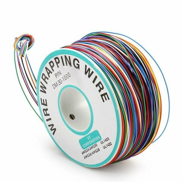 200 м 0,55 мм 8-цветная печатная плата одножильный луженый медный электронный провод Fly Wire соединительный кабель Dupont Wire