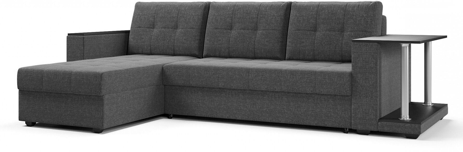 Угловой диван Атланта Люкс со столиком Savana grafit