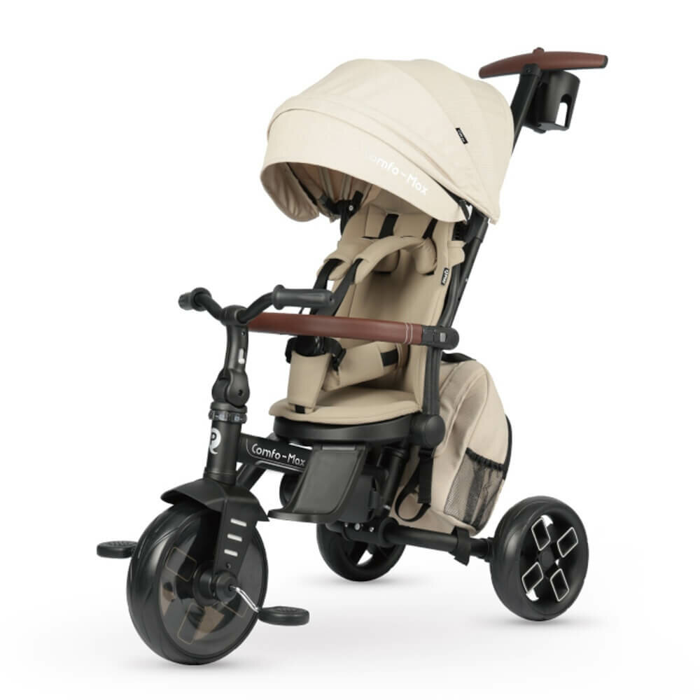 Qplay Comfo Max, детский трехколесный велосипед от 10 месяцев до 6 лет, цвет Beige