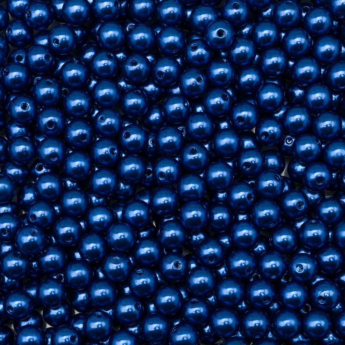 Бусины для рукоделия 10 мм, 500 г, круглые, пластиковые, Astra&Craft (синий)
