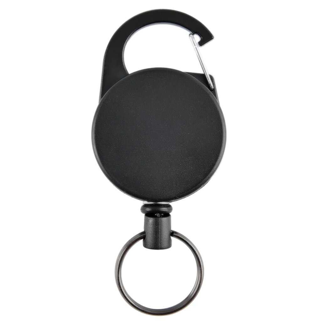 Retractable Keychain Stainless Steel Rope Keyholder Keyring Accessories 60cm