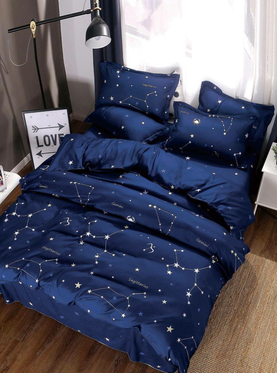 Комплект постельного белья Euro Lorida "Созвездия", сатин, хлопок