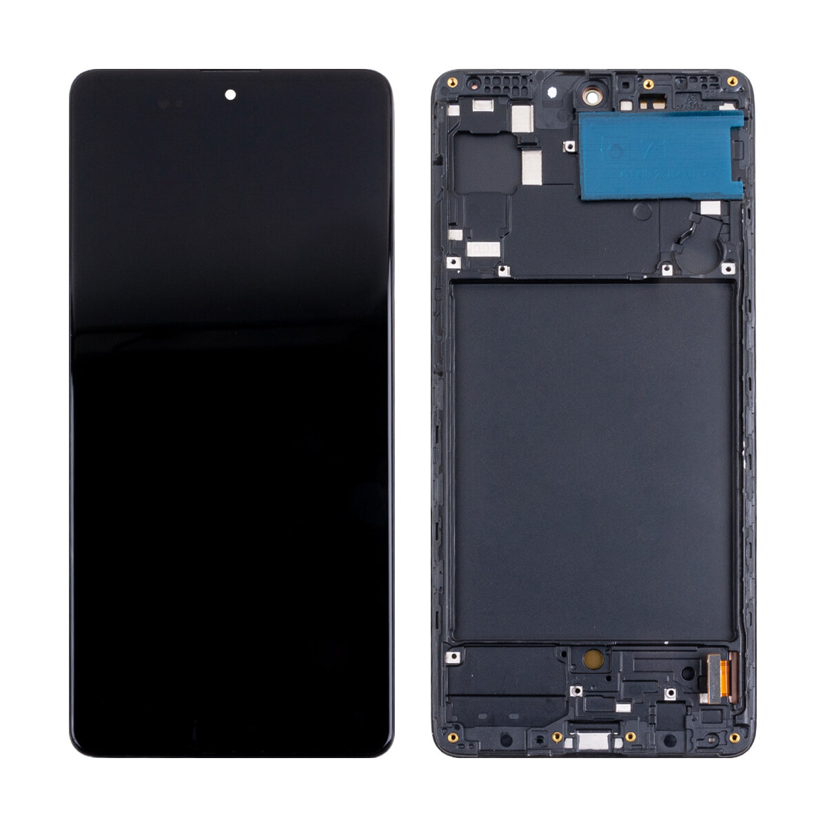 Дисплей для Samsung A715F (A71) модуль Черный - (OLED) (Full Size)