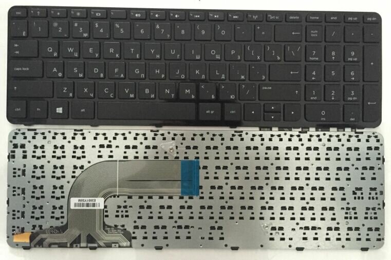 Клавиатура HP Pavilion 15, 15-e, 15-n, 15t-e, 15t-n, 15z-e, 15z-n (чёрная)