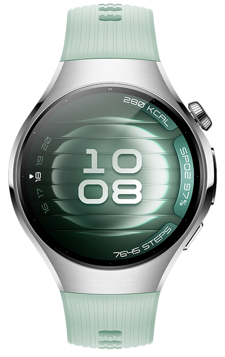 Huawei Смарт-часы HUAWEI WATCH 5 42mm Light Green Fluoroelastomer Strap (Soc-L19F)