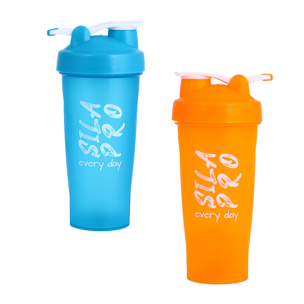 SILAPRO Шейкер спортивный, 600 мл, 22х10см, РР, нерж. сталь, 2 цвета