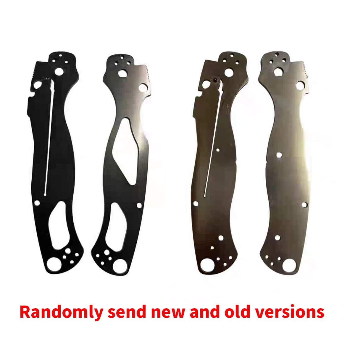 Ножевые вкладыши из нержавеющей стали для Spyderco C81 черный