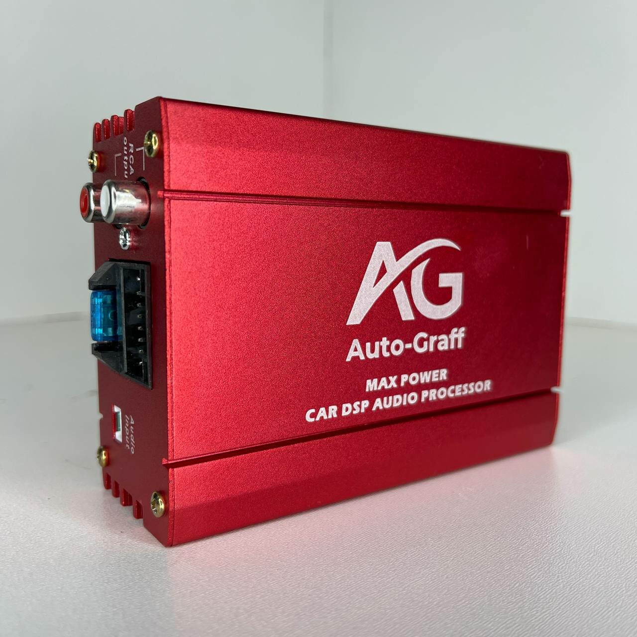 Усилитель для Андроид магнитолы, 4-канальный, 600 Вт, красный