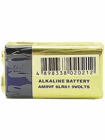 Батарейка крона VINNIC 6LR61 9В (AM9VF) щелочная (алкалиновая)(1 шт в пленке)