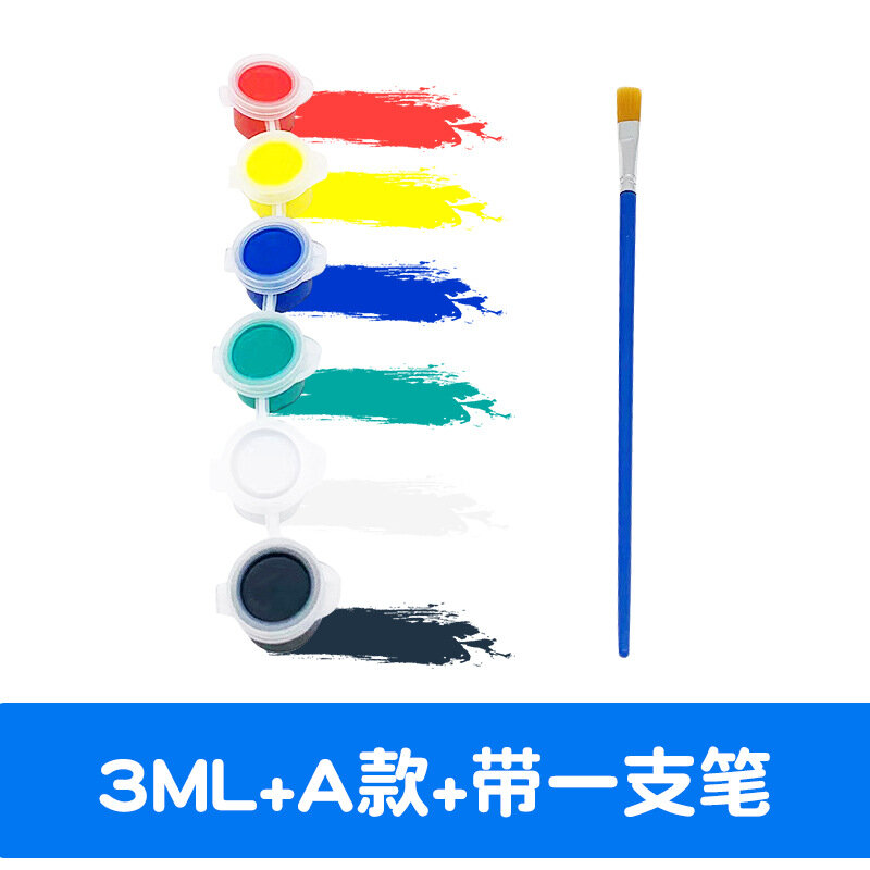 Краска "Нежа", виниловая, гипсовая, 12 цветов, 3 мл