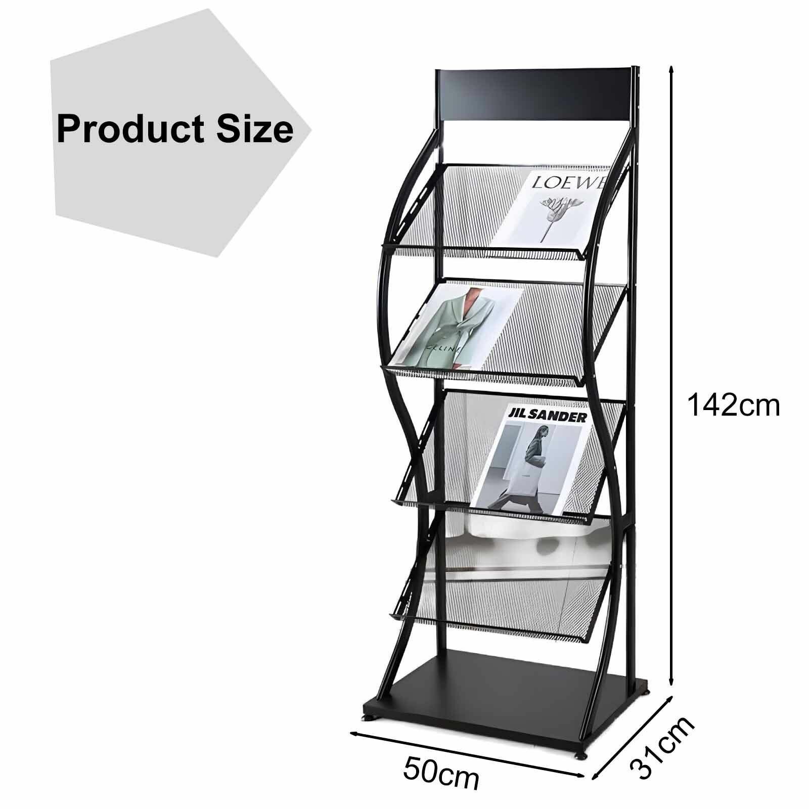 Стеллаж для журналов "Fashion Magazine Rack", ABS пластик, съемный, 50х31х142см