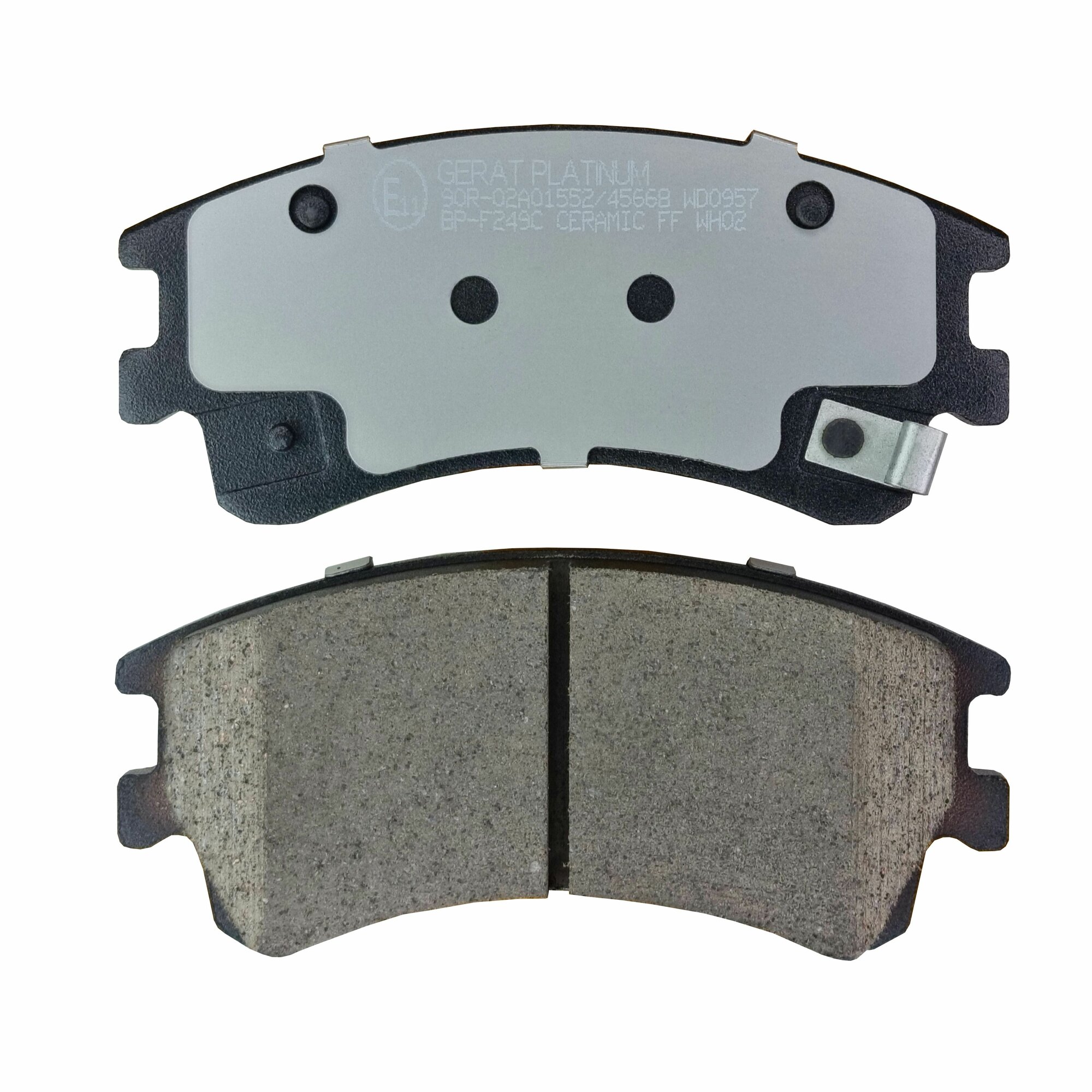 Тормозные колодки Gerat BP-F249C (передние) Platinum