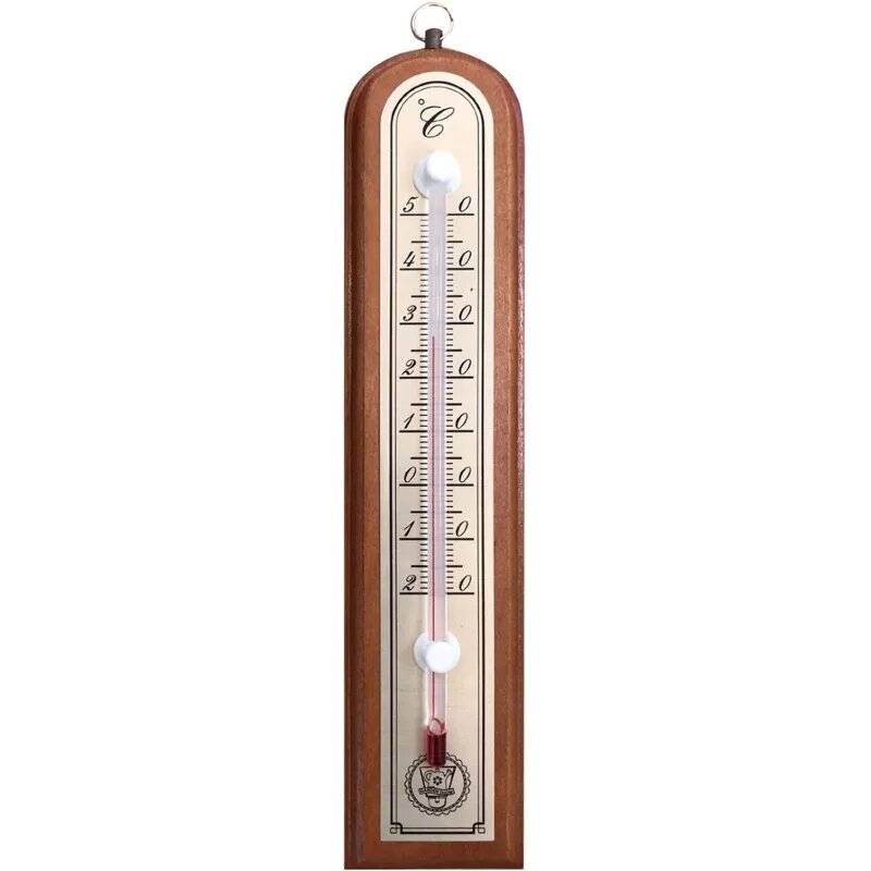 Термометр комнатный 3,9х18,8см. светлое дерево (466106) 497377