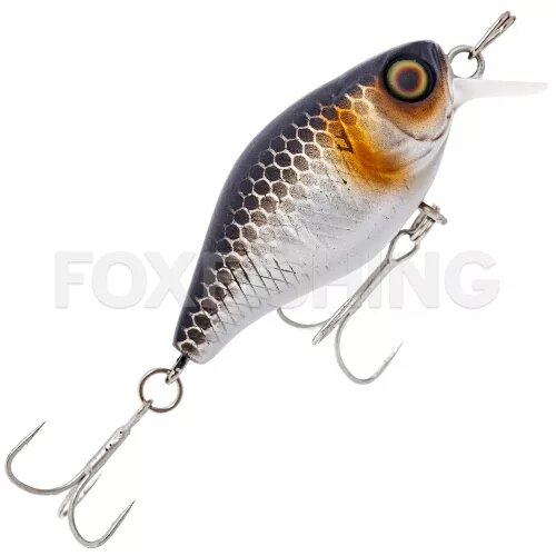 Воблер Jackall Chubby 41мм. SR 5,5гр. до 1м. uv mat silver & black floating