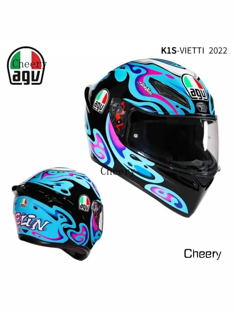 AGV K1S Мотоциклетный шлем голубой-темно-синий M