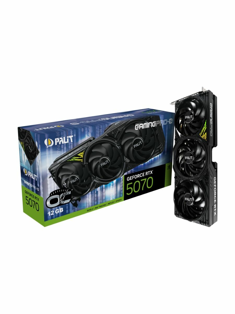 Видеокарта Palit GeForce RTX 5070 GamingPro-S OC 12Gb