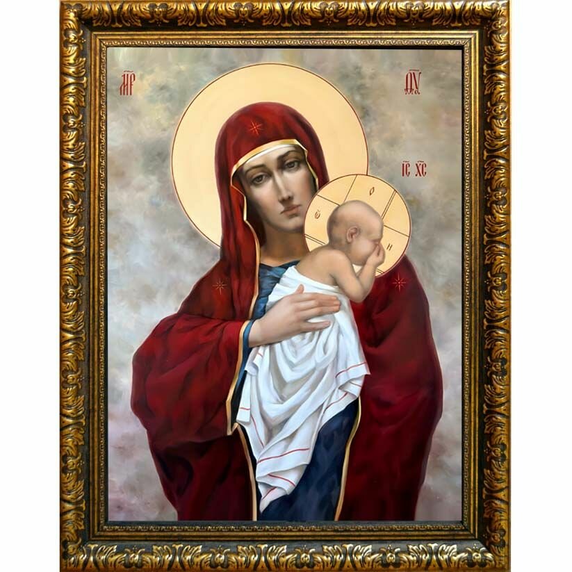 Донецкая икона Божией Матери "Избавительница" (30 х 40 см / В раме под стеклом).
