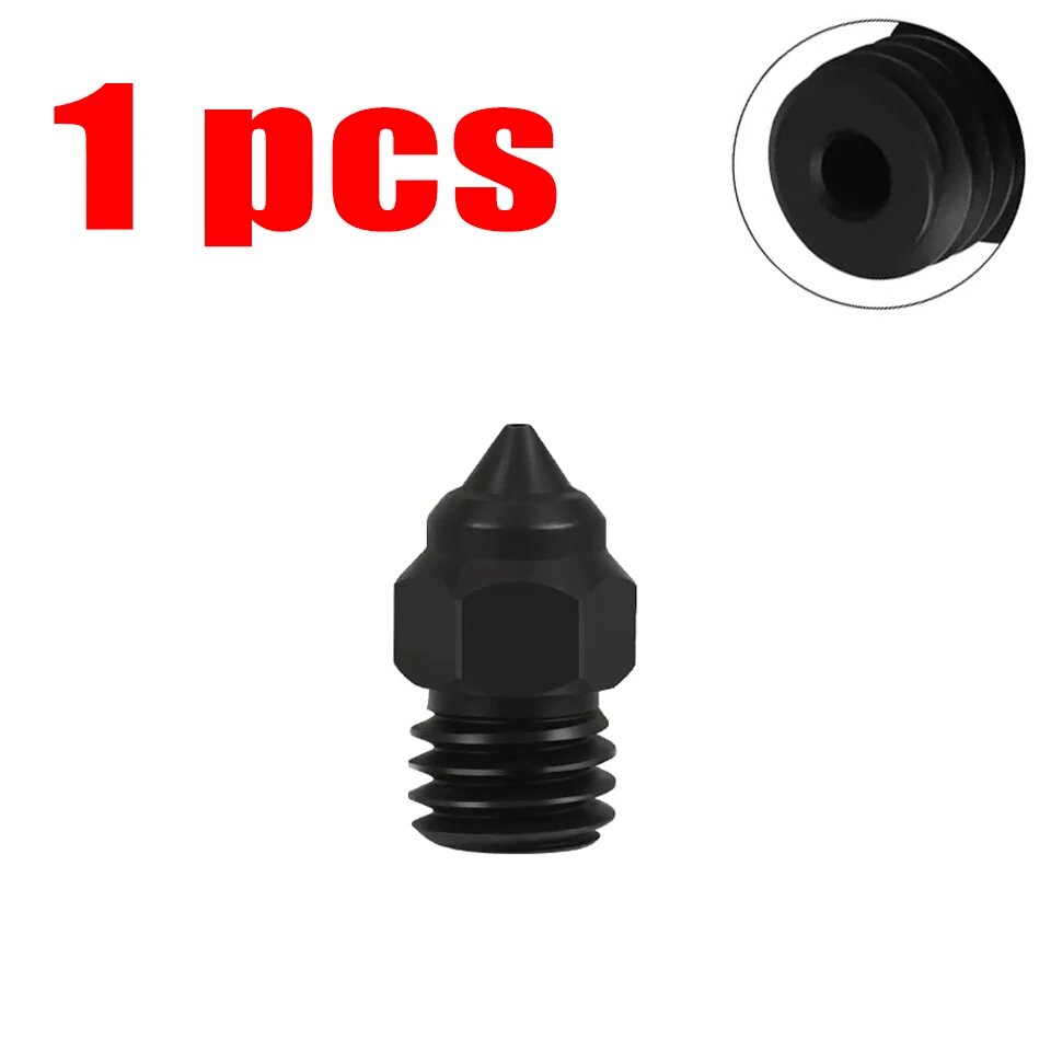 Сопло MK8 CR-6 SE 0,2 0,4 0,6 0,8 мм для сопла 3D-принтера Creality CR6 SE CR5 PRO /Ender 3 S1 pro / CR10 V2 / Ender 5 0.4mm, 1 (pcs)