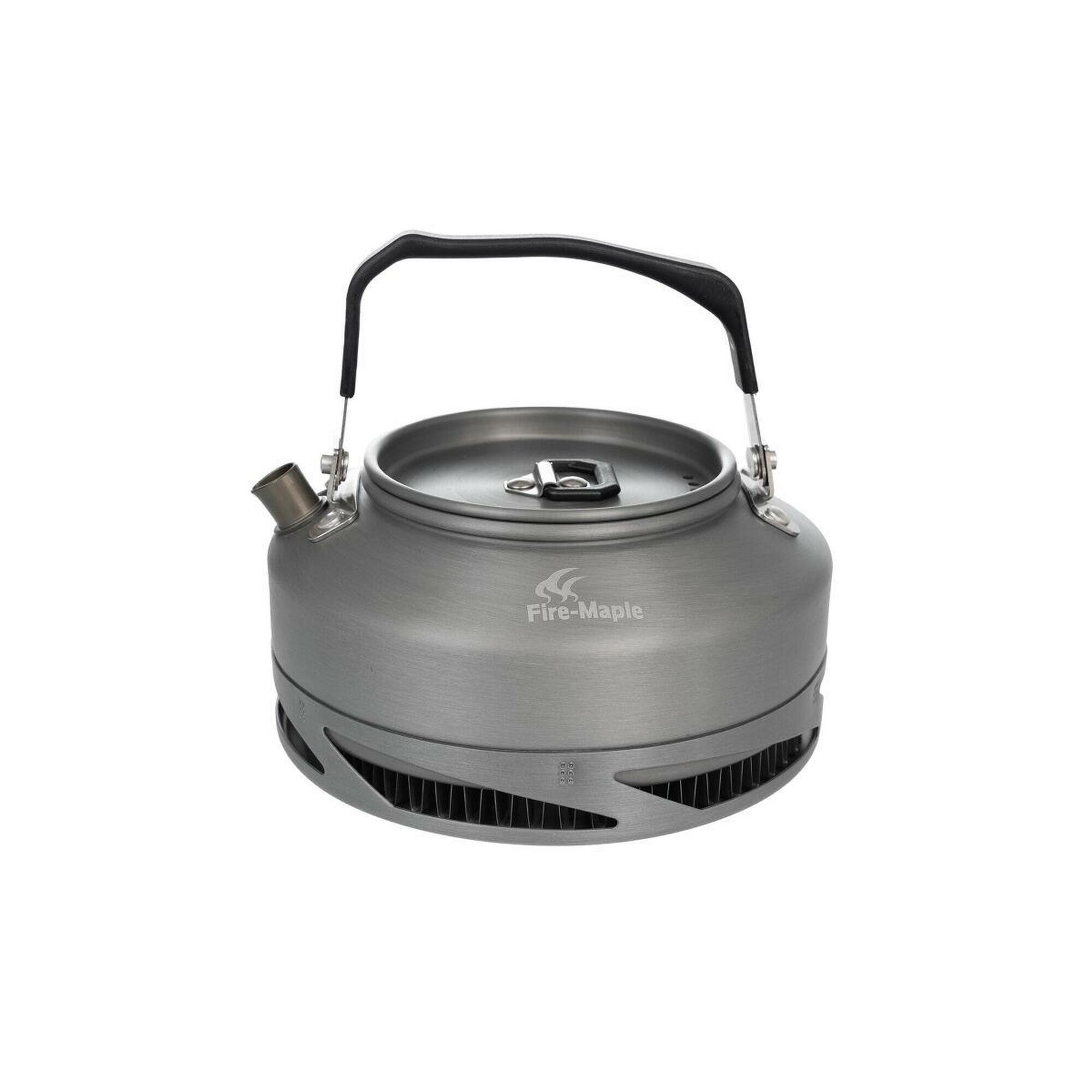 Decathlon Туристический чайник Fire-maple FMC-XT1, анодированный алюминий, 800 мл, черный