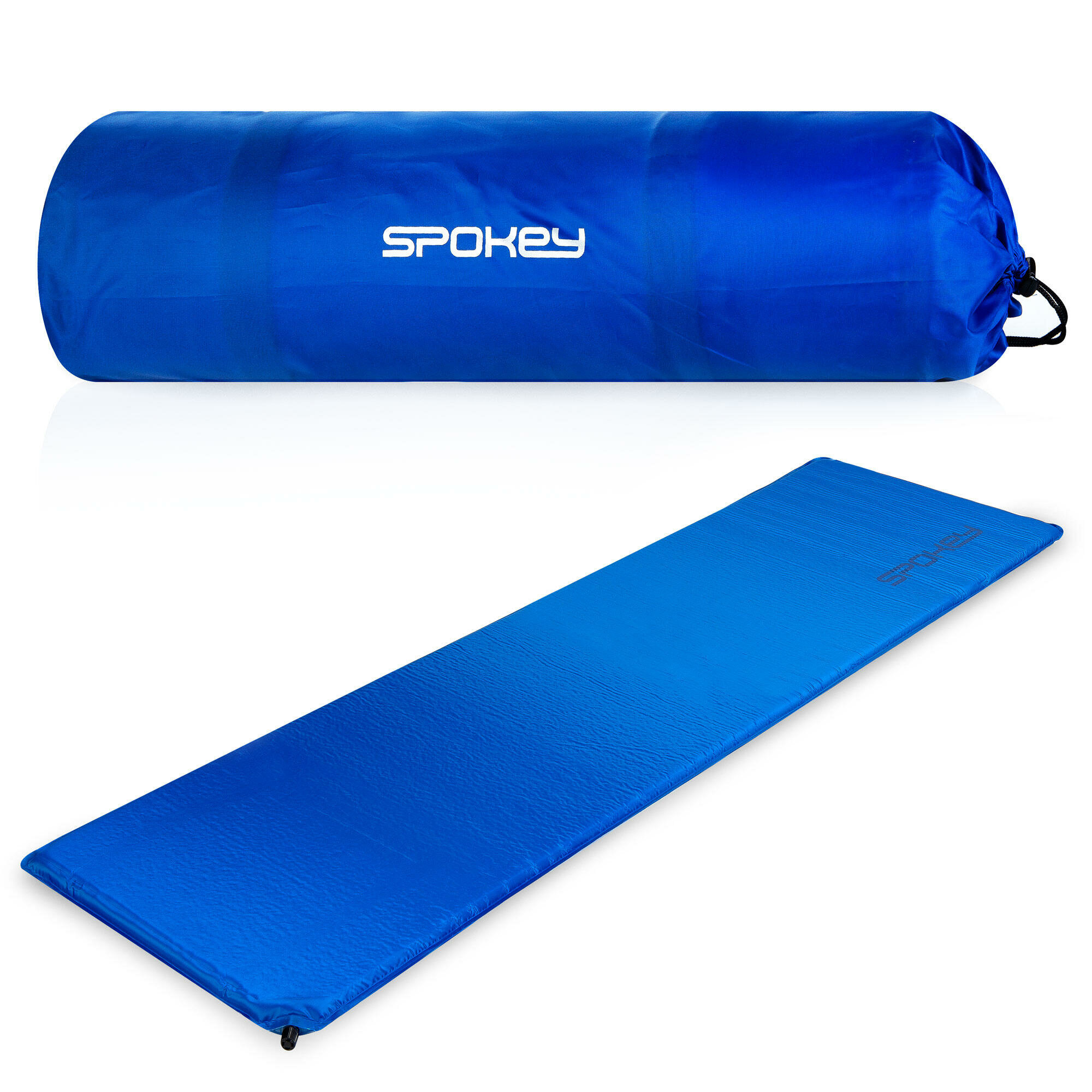 Decathlon Самонадувающийся коврик Spokey Savory, 180x50x2,5 см, 1-местный, синий