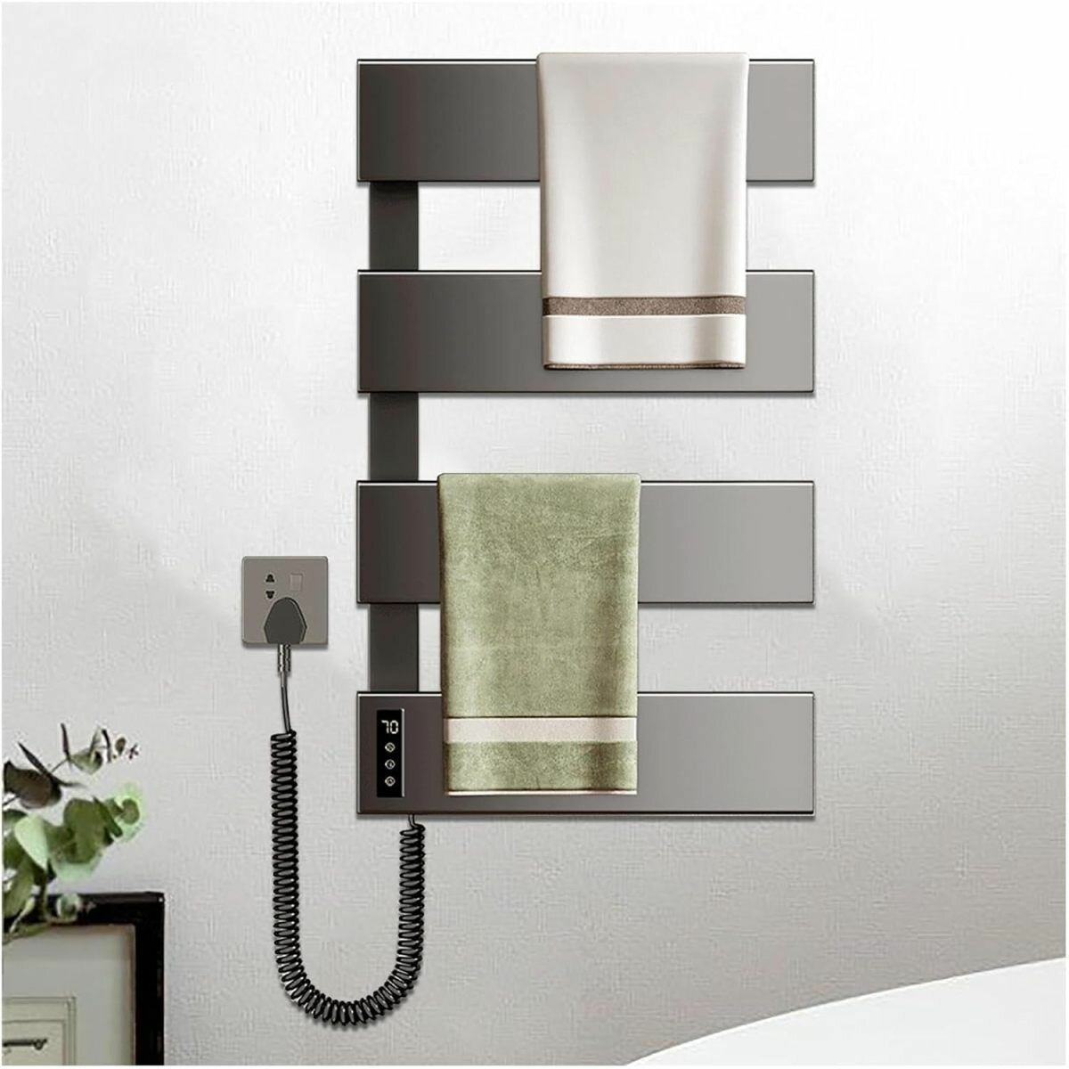 Стеллаж для ванной, Нагреватели для полотенец