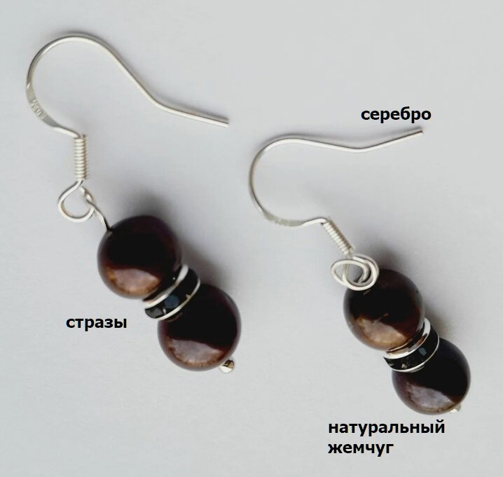 Серьги, кристалл