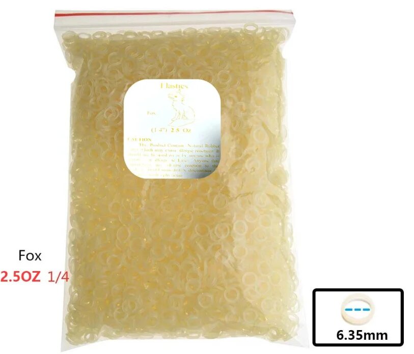 Ортодонтические резинки DCLOUD 5000 шт. 2,5/3,5/4,5/6,5 унции 2.5OZ Fox