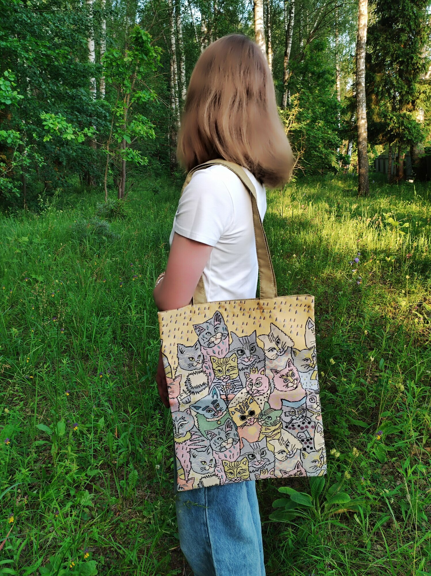 Сумка шоппер  Кошки "Мур-Мур"