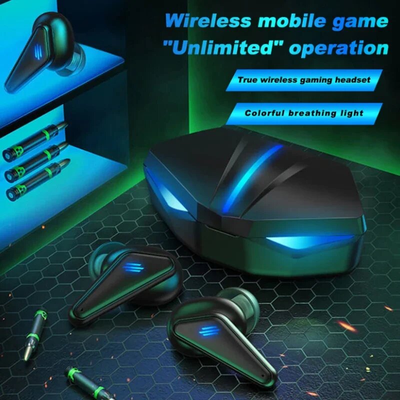 Беспроводные Bluetooth-наушники K55, наушники для киберспортивных игр, мобильные игры с одним и двумя ушками, TWS Bluetooth 5.0 с низкой задержкой