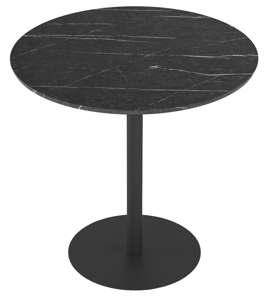 Стол обеденный Калифорния Дейл Черный мрамор Размеры: Высота 743мм Глубина 750мм Ширина 750мм
