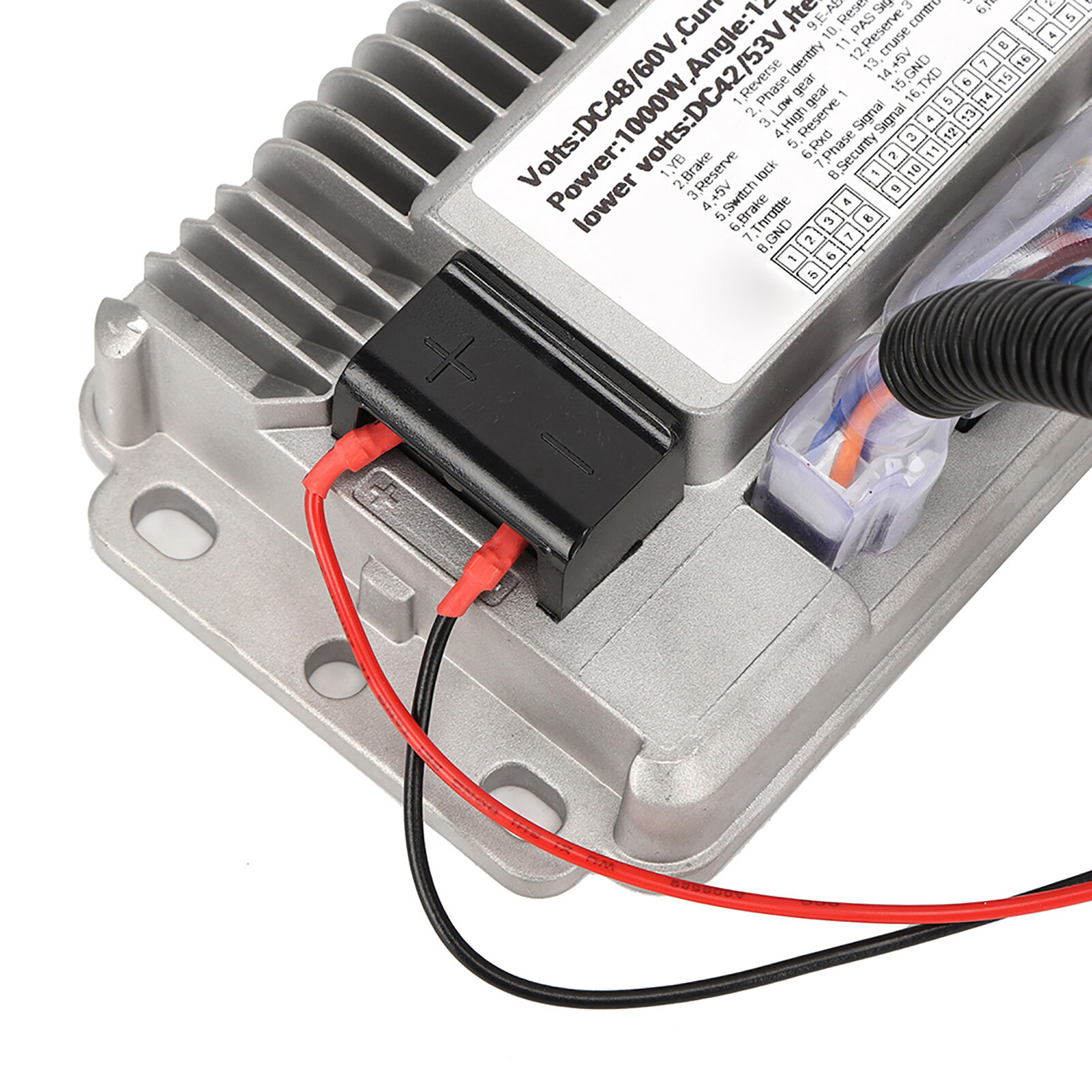 Бесщеточный контроллер 1000 Вт, синусоидальные волны, 48–60 В, универсальный, 3 режима, корпус из литого алюминия, детали для электровелосипедов