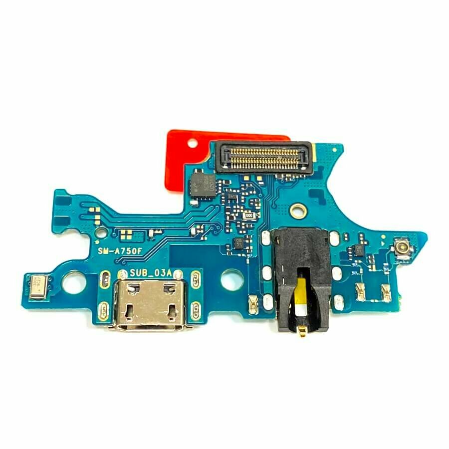 Нижняя плата с разъемами зарядки, наушников и микрофоном для Samsung Galaxy A7 2018 A750