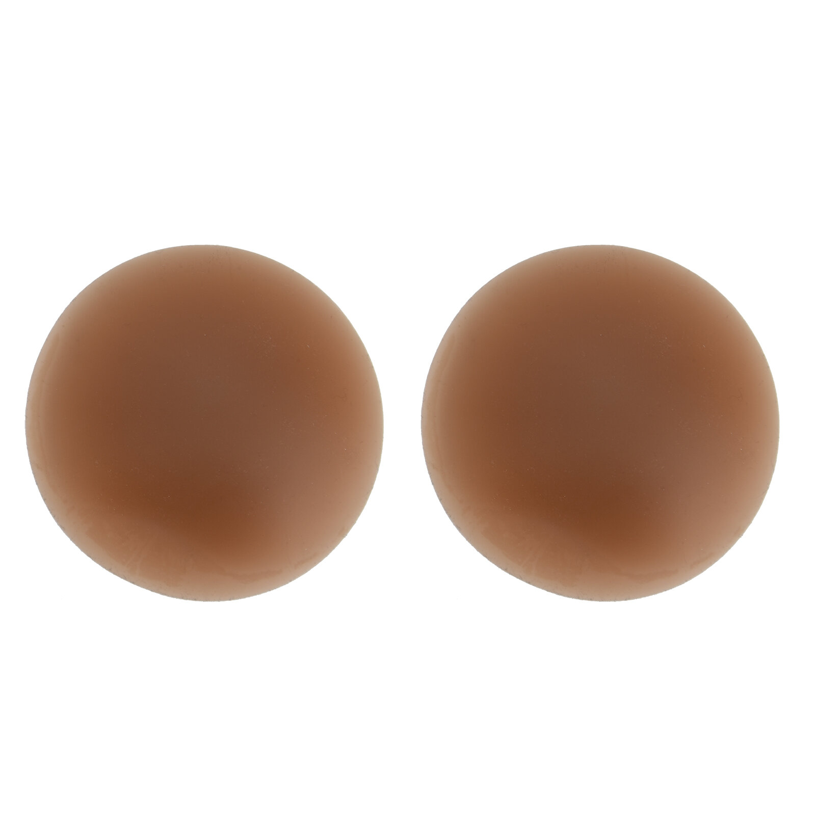 Многоразовые силиконовые накладки на соски, круглые, безопасные, без липкого слоя, цвет Coffee, длина 10 см.