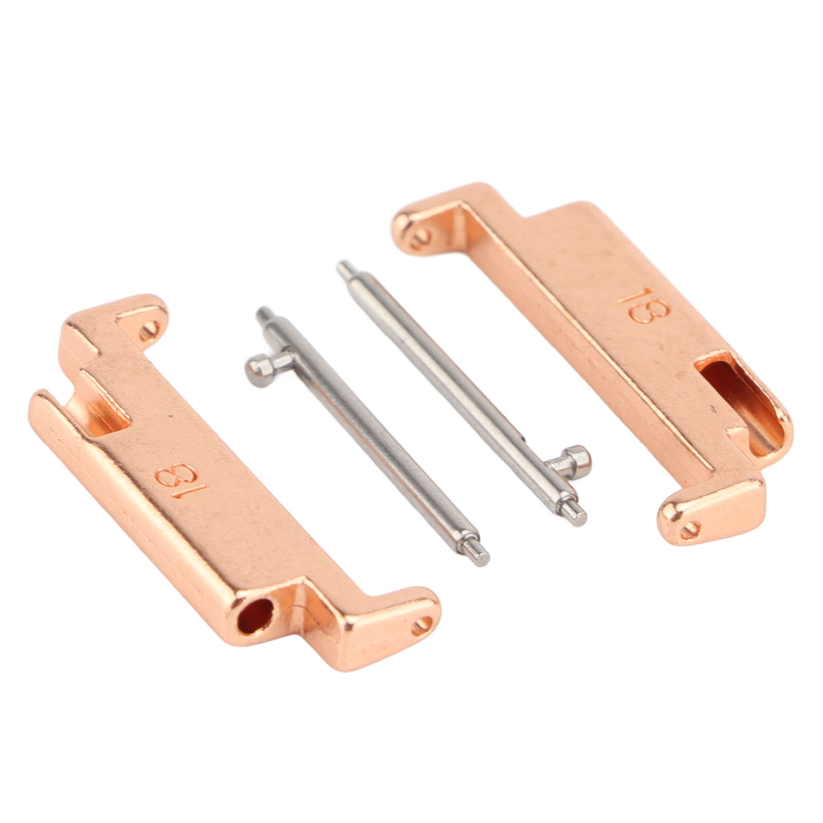 1 пара металлический адаптер для ремешка для часов адаптер для соединения ремешка для часов адаптер для соединения из нержавеющей стали сменный для 18-22 мм ремешка для часов розовое золото 1 пара