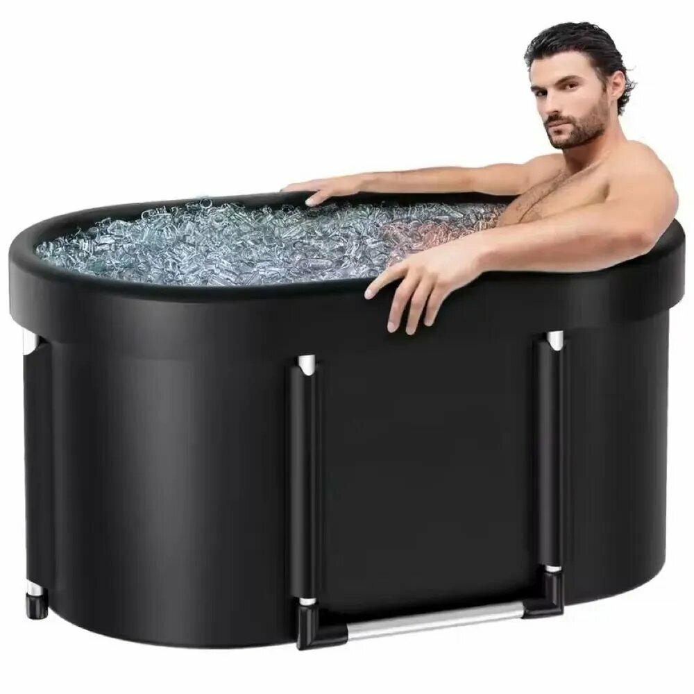 Ковш "Ледяная ванна", для ванны и купания, 129 литров, черный