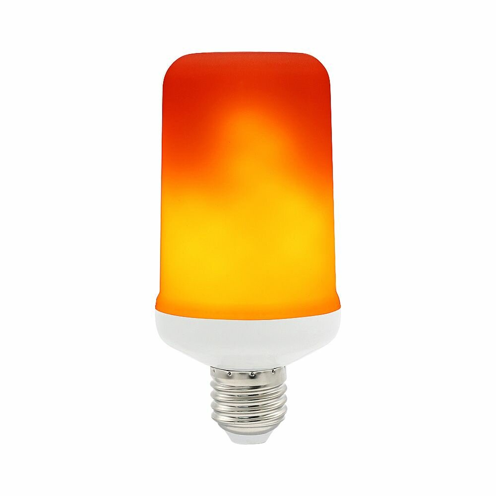 Лампочка Эффект пламени светодиодный Мерцание огня 3 режима E27 6 Вт 220в для дом праздник 1 шт, E27, Светодиодная, 1 шт.