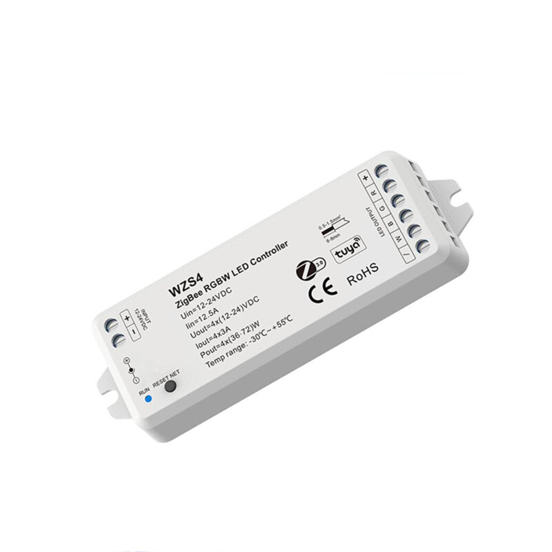 4CH * 3A 12 - 24VDC Zigbee RGBW CV контроллер WZS4