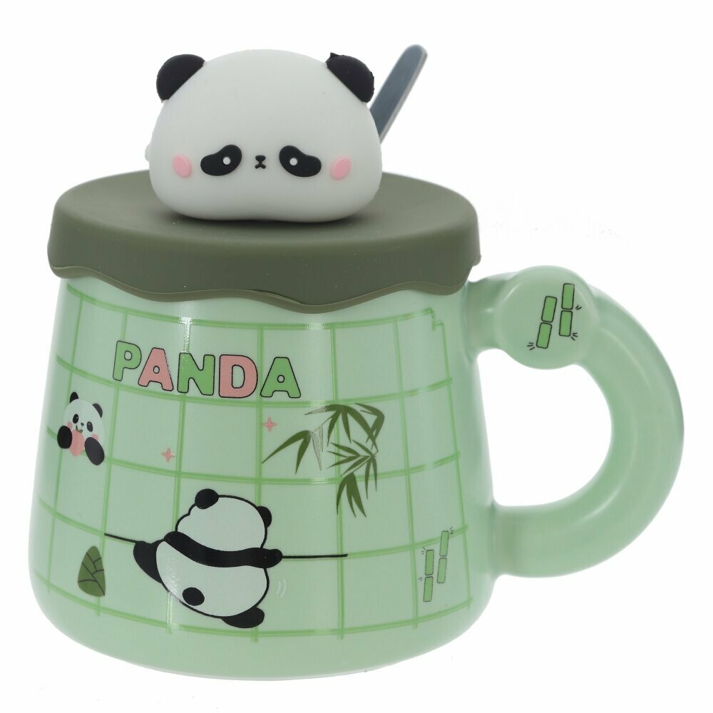 Кружка с крышкой и ложкой, 420 мл, 14х10х12,5 см KSM-814384_2