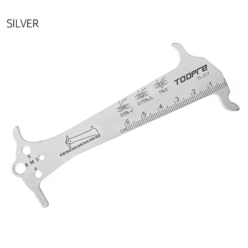 TOOPRE Индикатор износа цепи велосипеда Серебряный, Silver