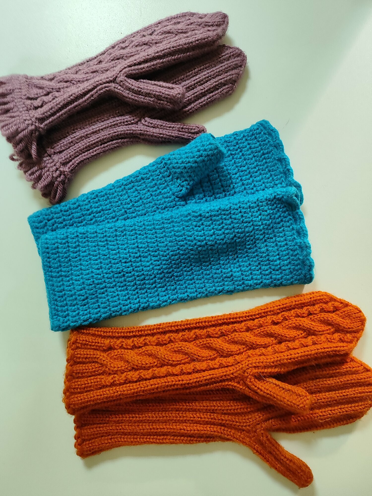 Варежки подследники для девочек и женщин