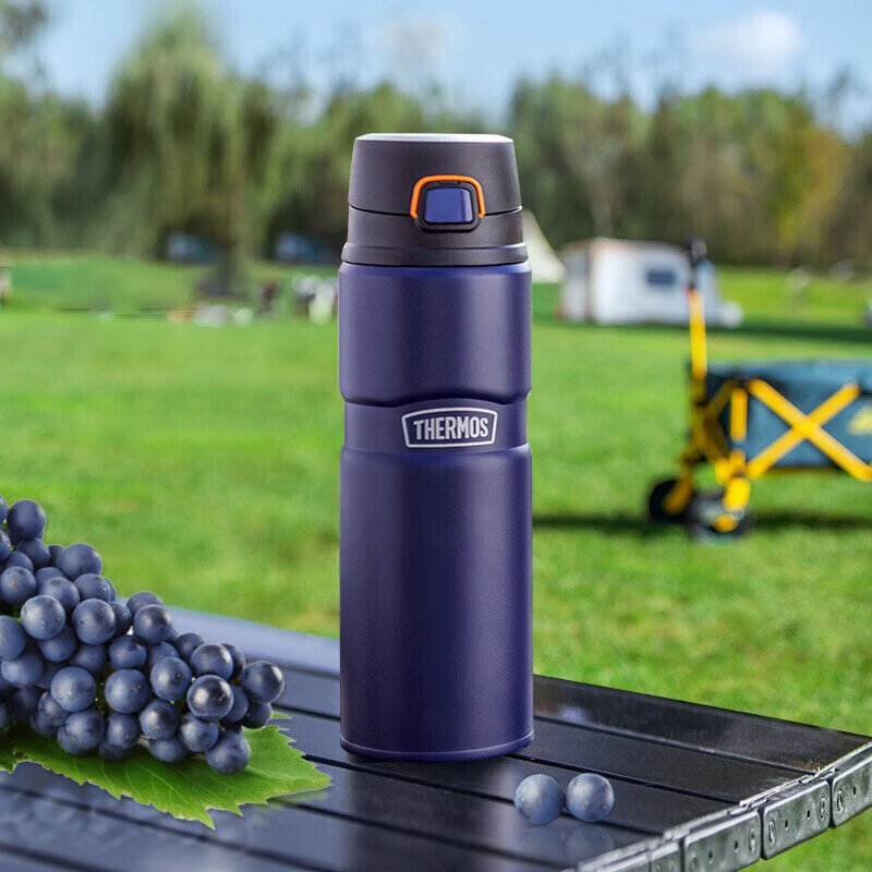 THERMOS термокружка 780 мл из нержавеющей стали для повседневного использования Цвет：Атлантический синий