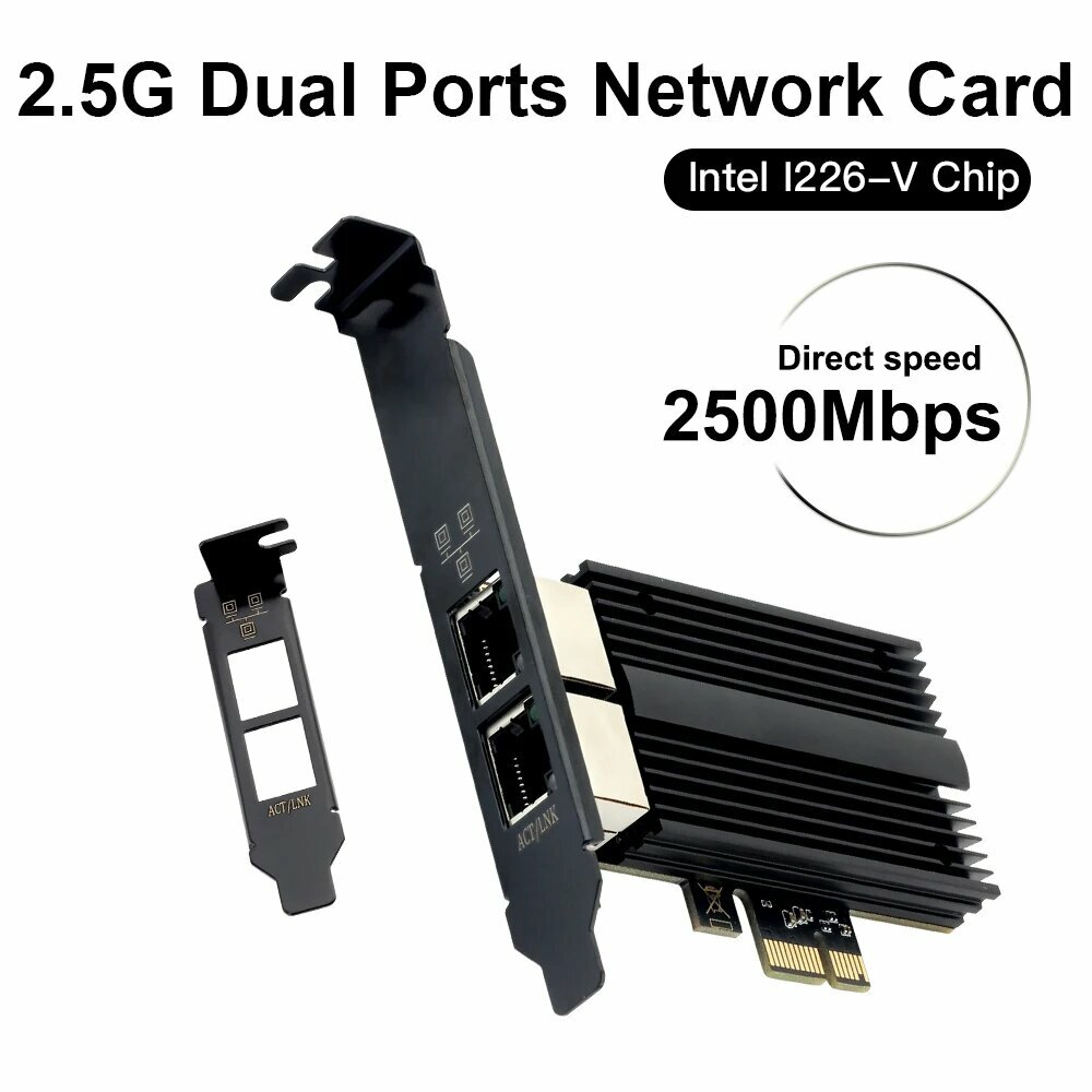 Сетевая карта 2.5G Dual Ports Intel I226-V